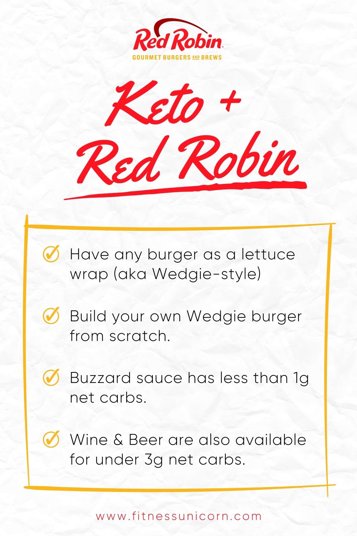24+ KETO & Low-Carb Options at Red Robin (2025)